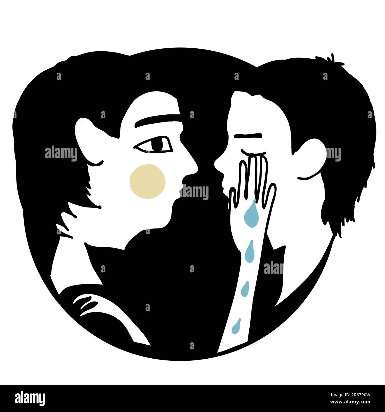 Girl hold heart symbol Cut Out Stock Images & Pictures - Alamy