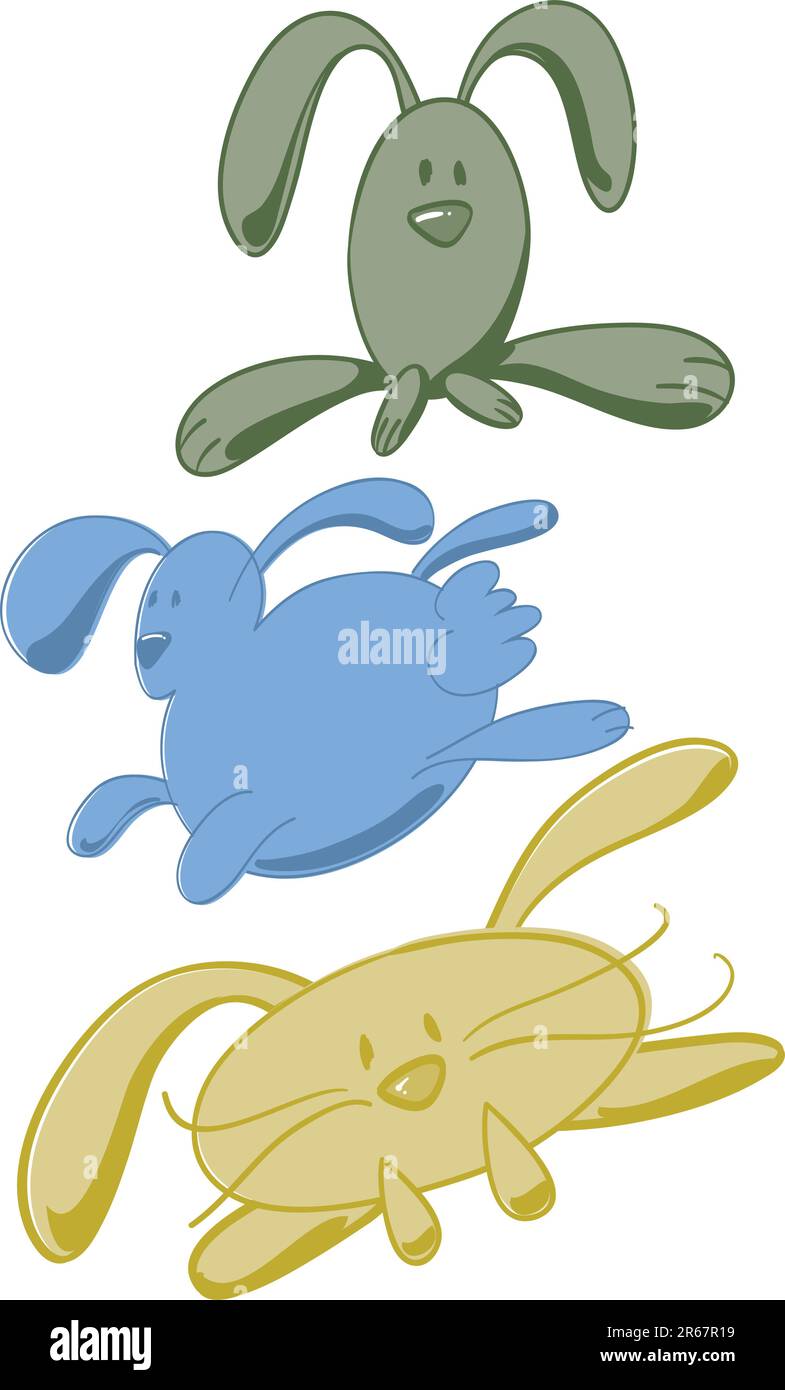 Cartoon bunnies hi-res stock photography and images - Alamy