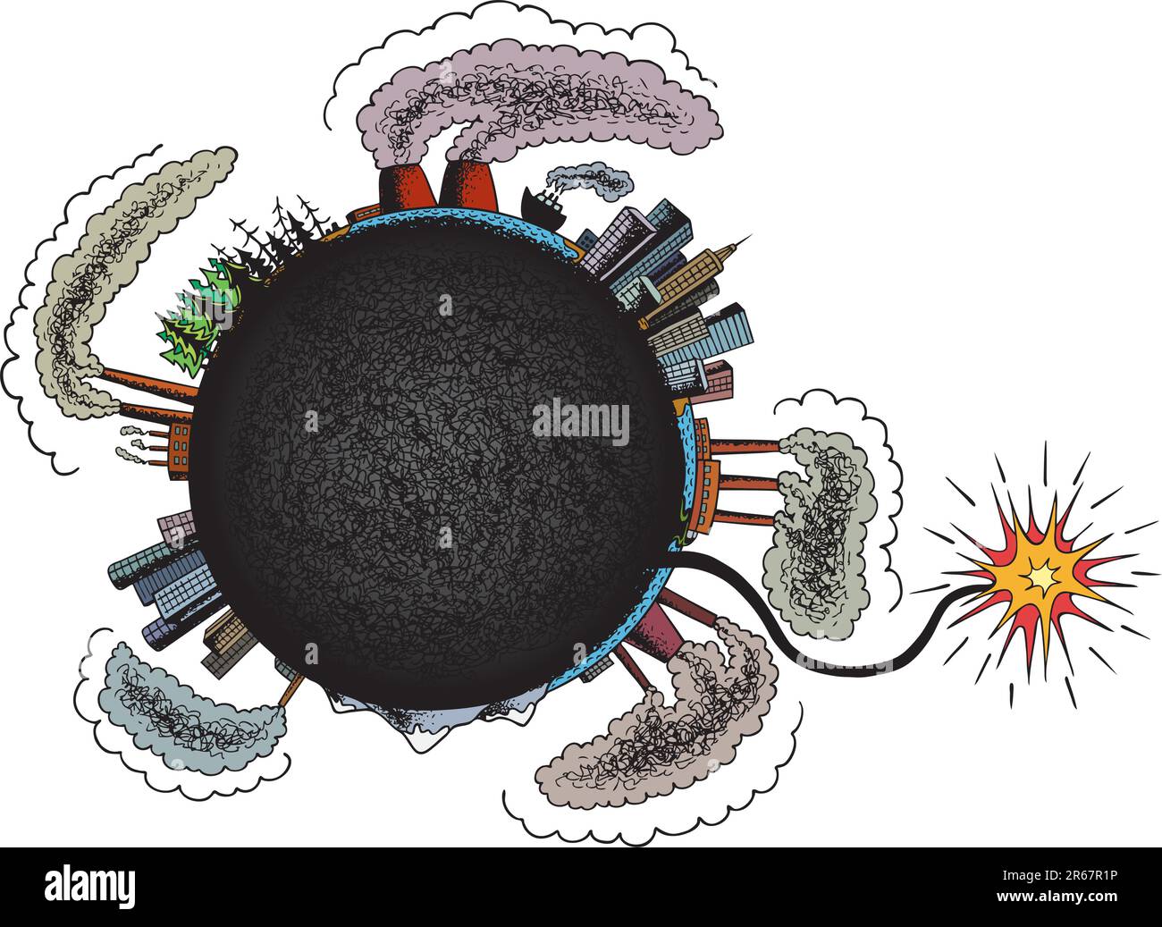 Climatic problems Stock Vector Images - Alamy