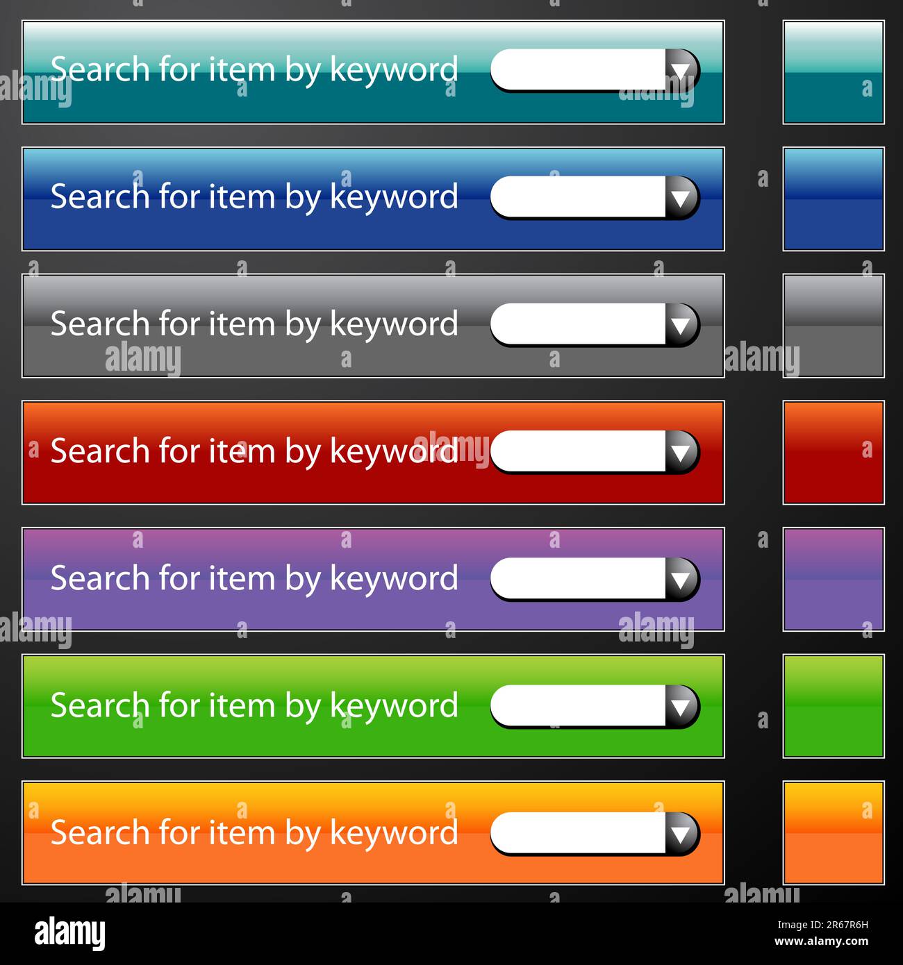 An image of a search bar menu set Stock Vector Image & Art - Alamy
