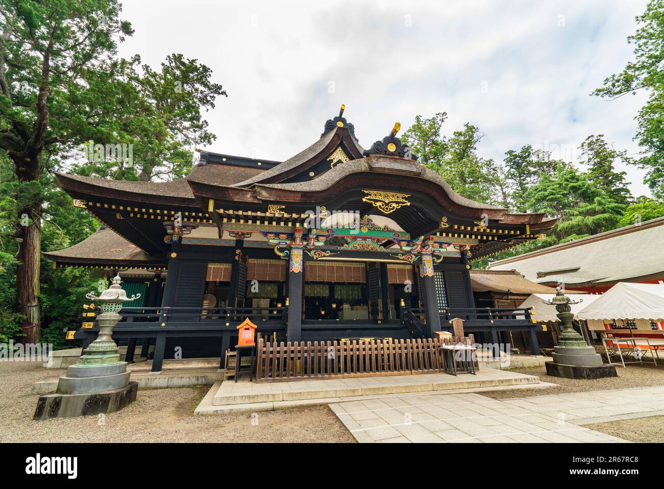 Katori Jingu Shrine in fresh green Stock Photo - Alamy