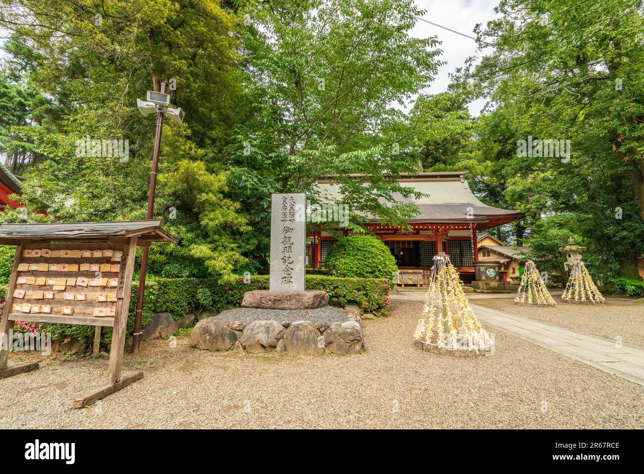 Katori Jingu Shrine in fresh green Stock Photo - Alamy
