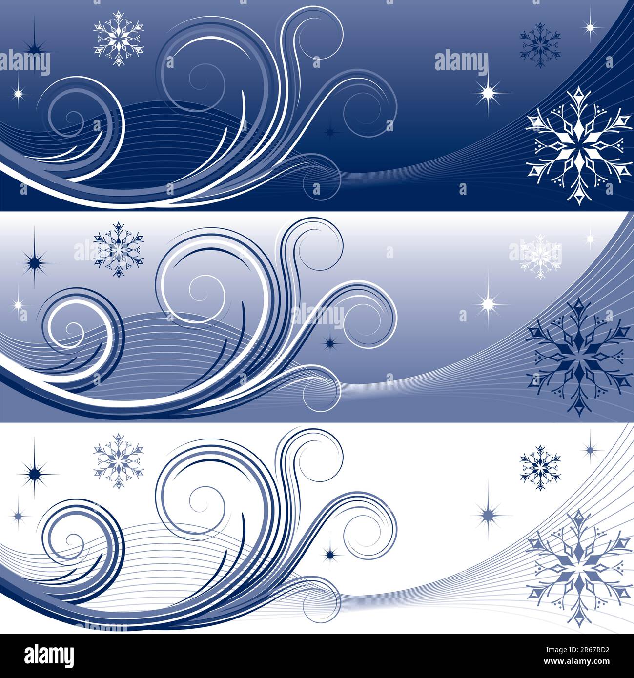 Set of three winter banners Stock Vector Image & Art - Alamy