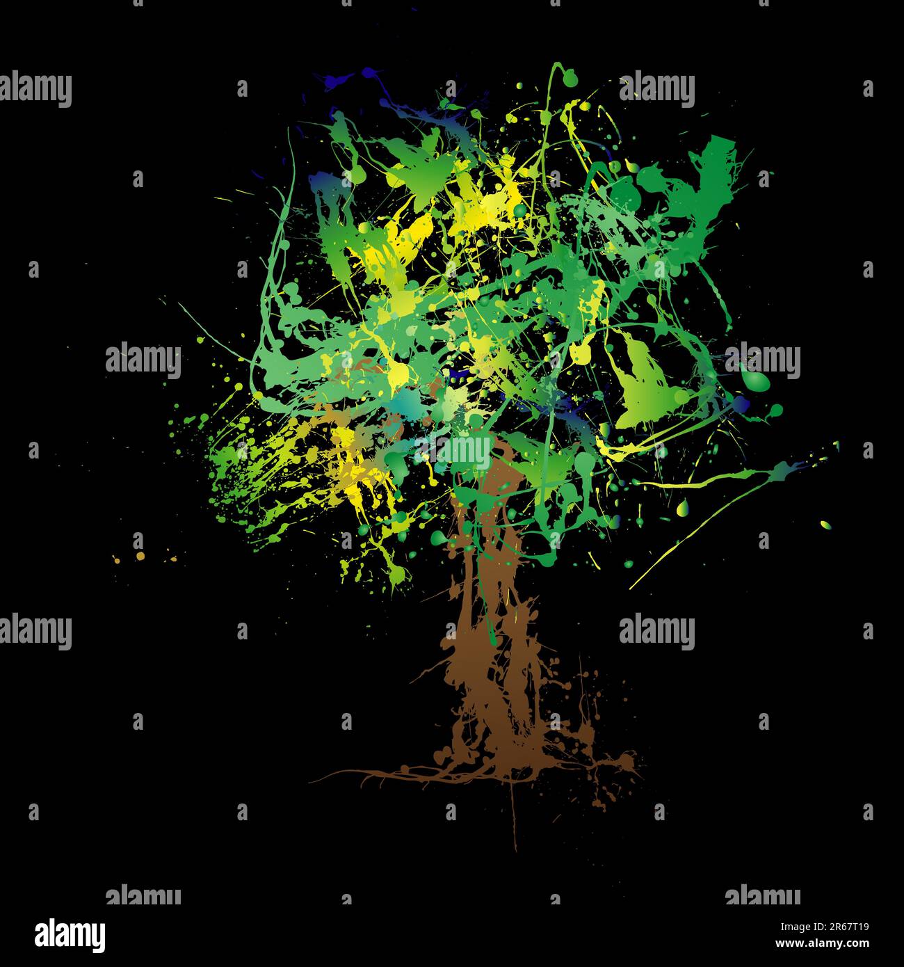 Abstract tree vector illustration Stock Vector Image & Art - Alamy