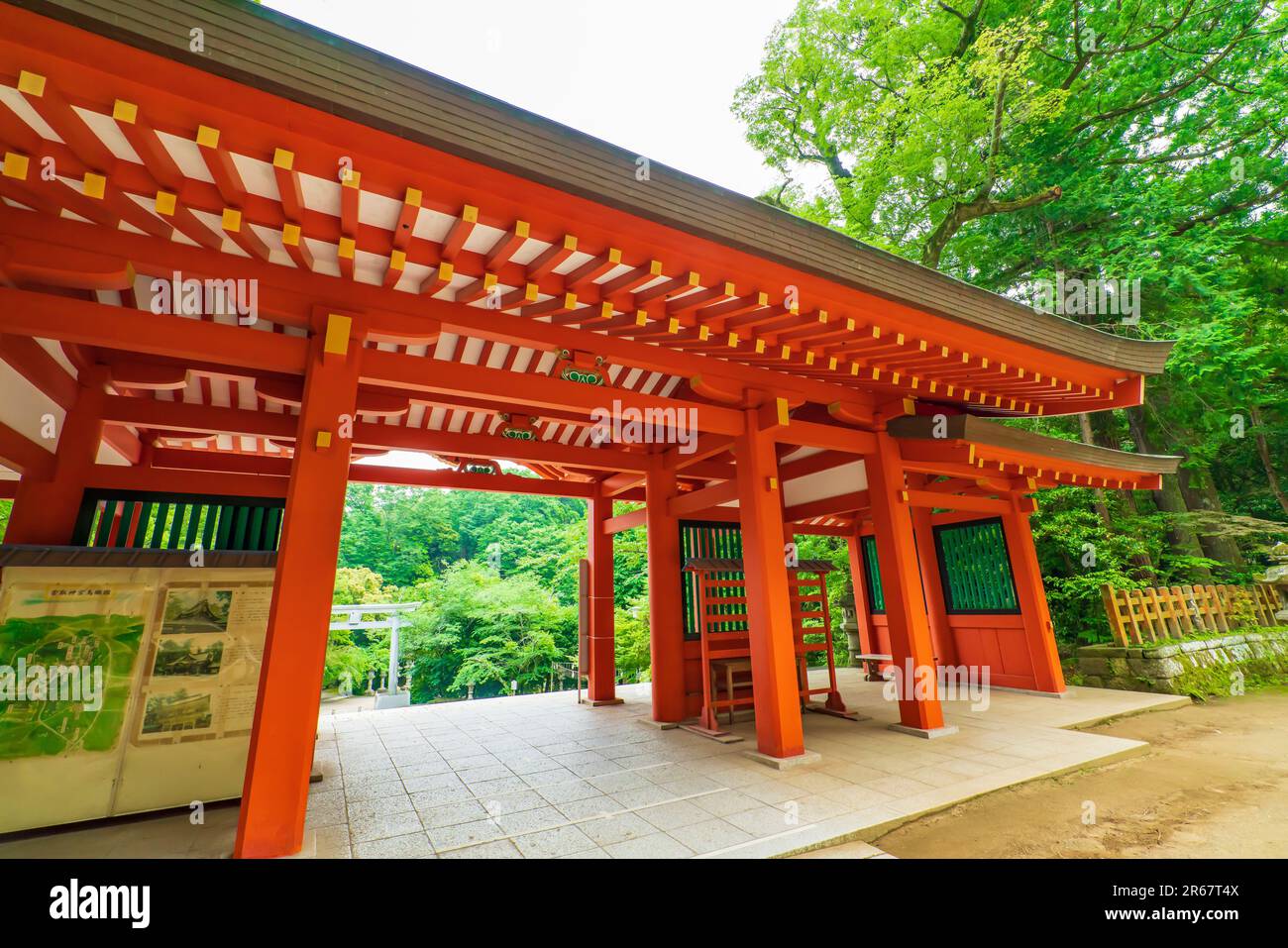 Katori Jingu Shrine in fresh green Stock Photo - Alamy