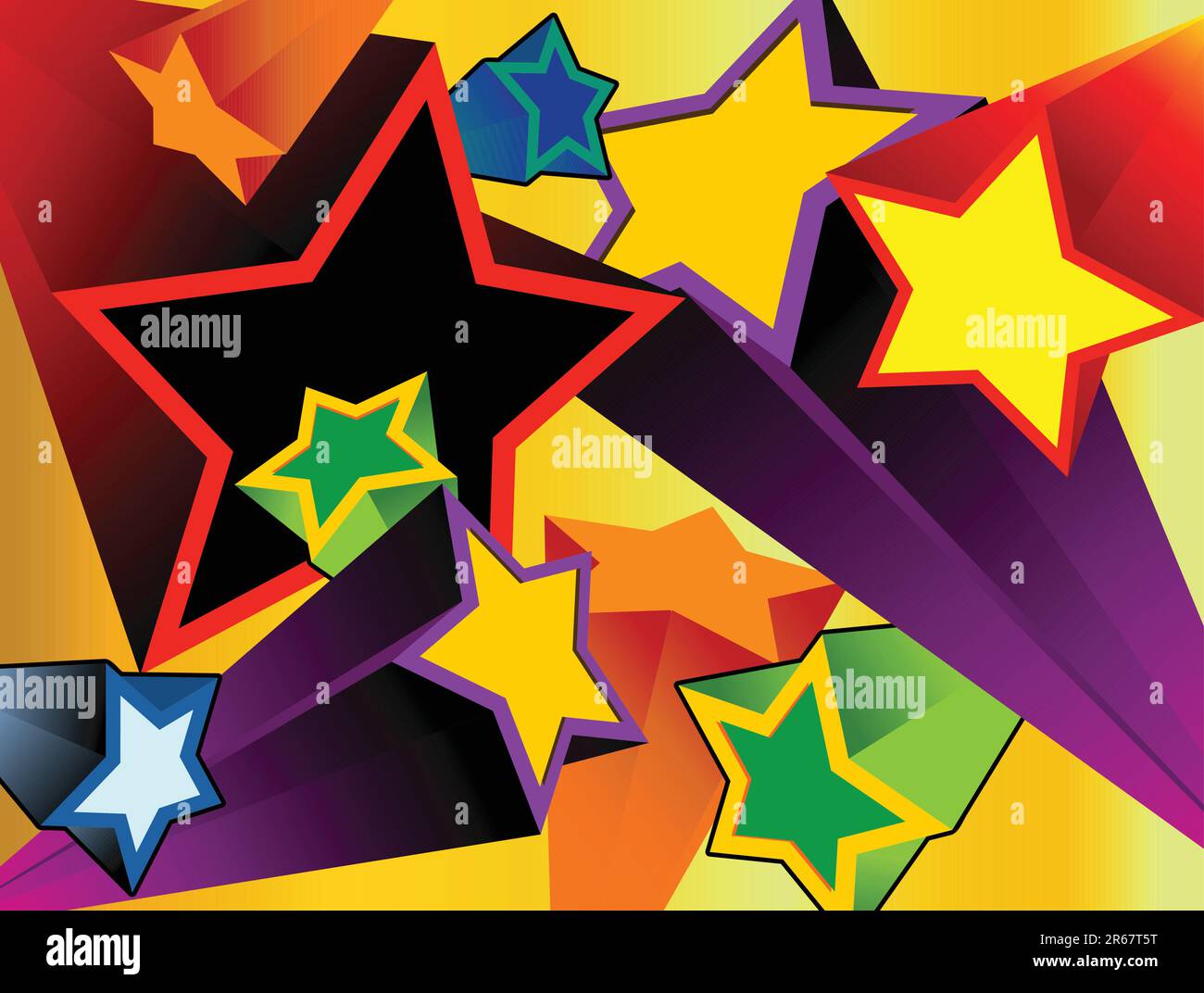 3d purple star sparkle Stock Vector Images - Alamy