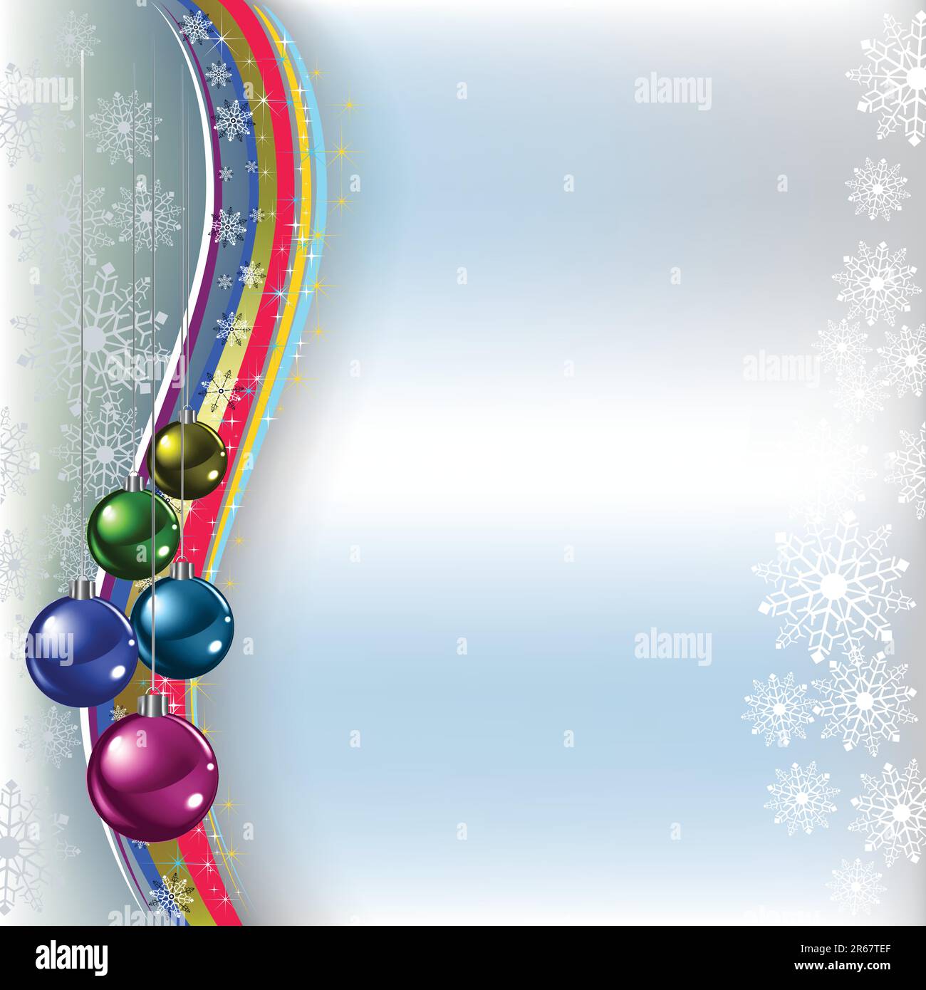 Christmas greeting colored balls hi-res stock photography and images ...