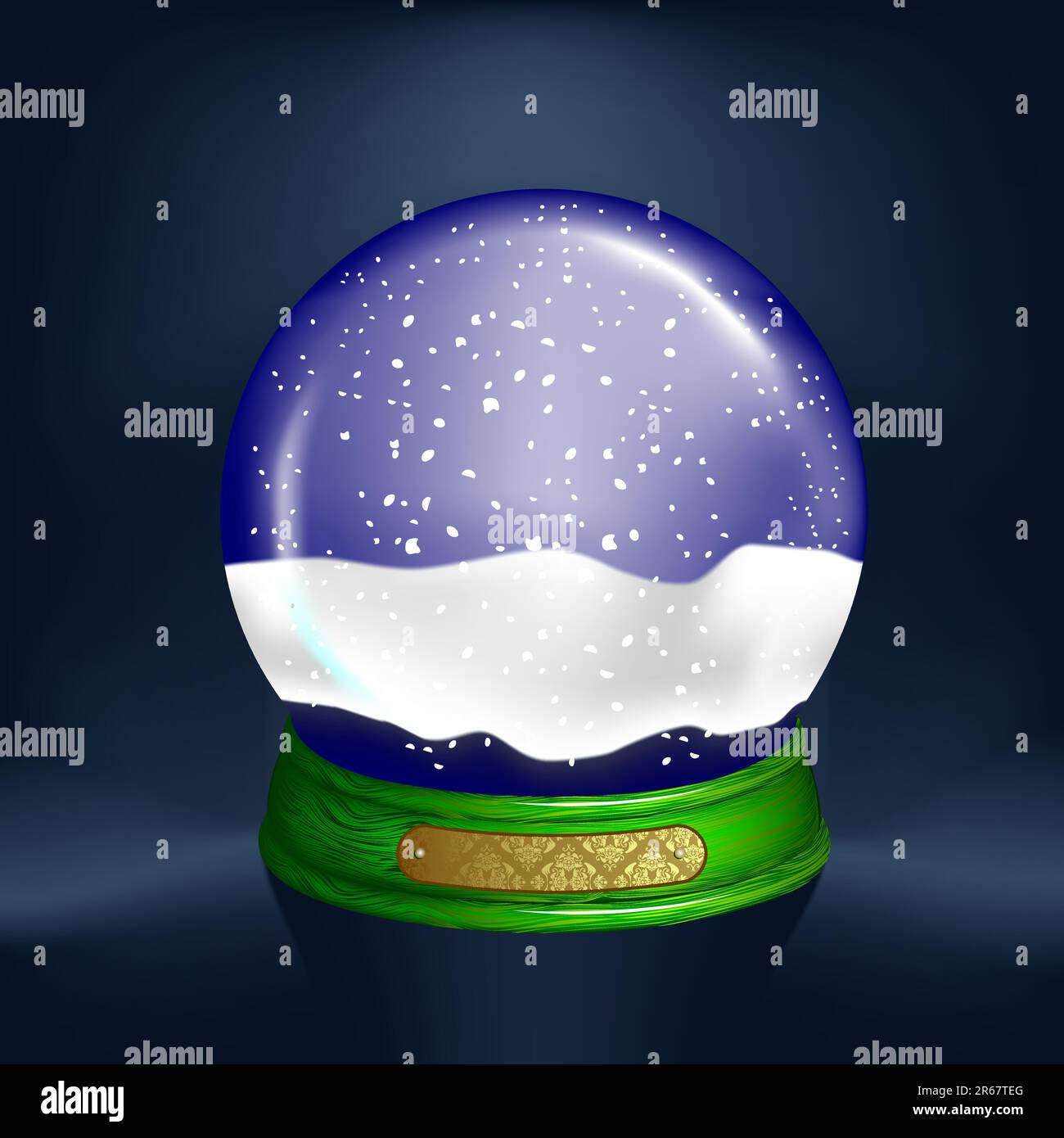 Realistic empty vector snow-globe Stock Vector Image & Art - Alamy