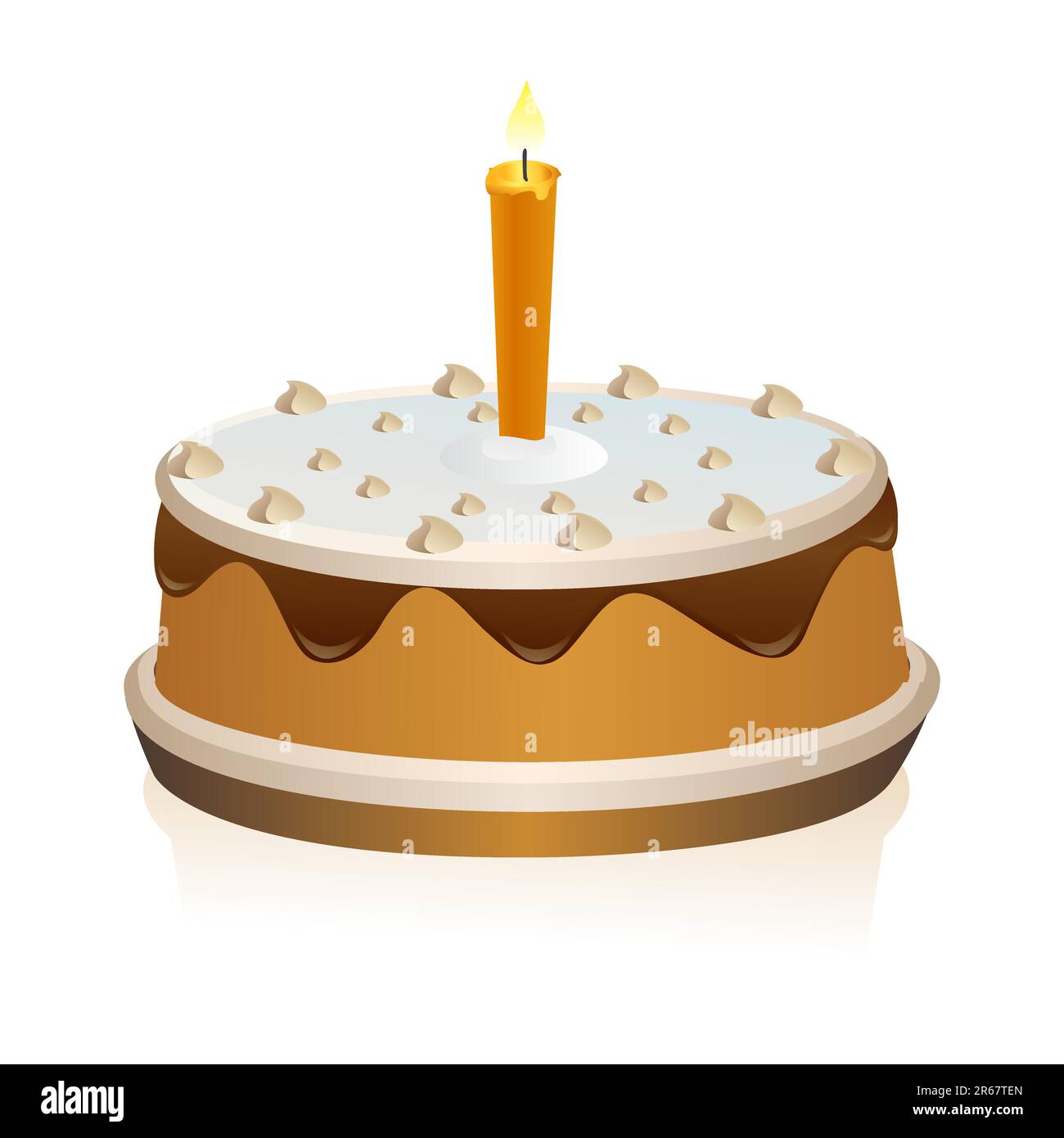 illustration of cake on isolated background Stock Vector Image & Art ...