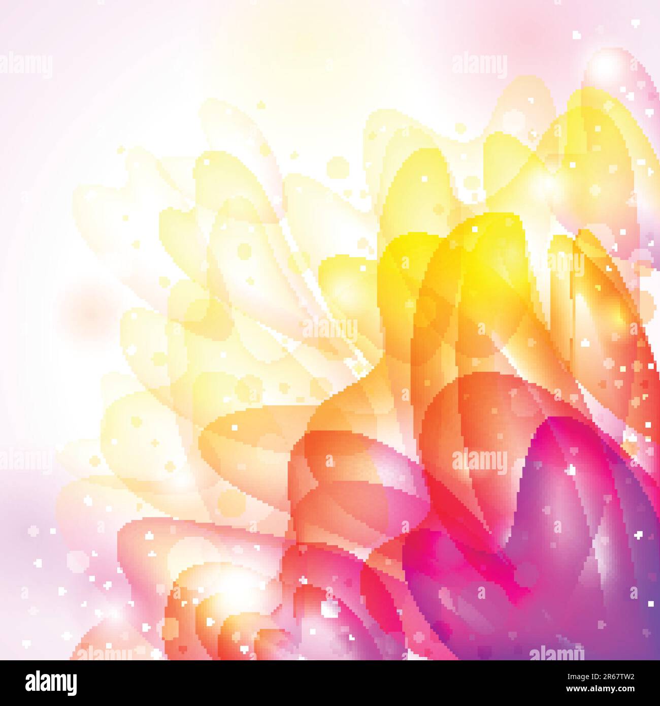 floral bright transparent tender background. vector illustration Stock ...