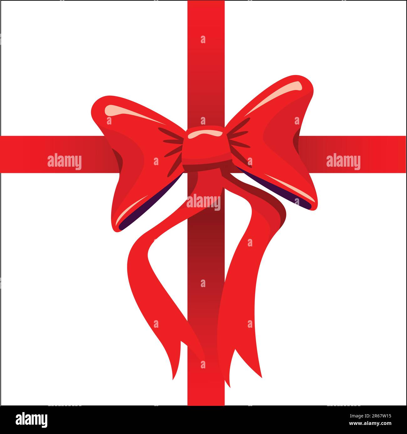 Red Bow vector illustration Stock Vector Image & Art - Alamy