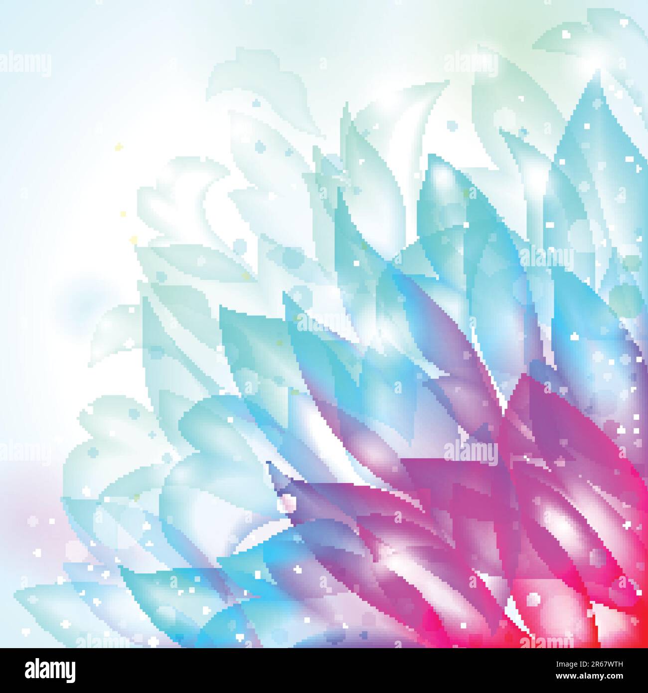 floral bright transparent tender background. vector illustration Stock ...