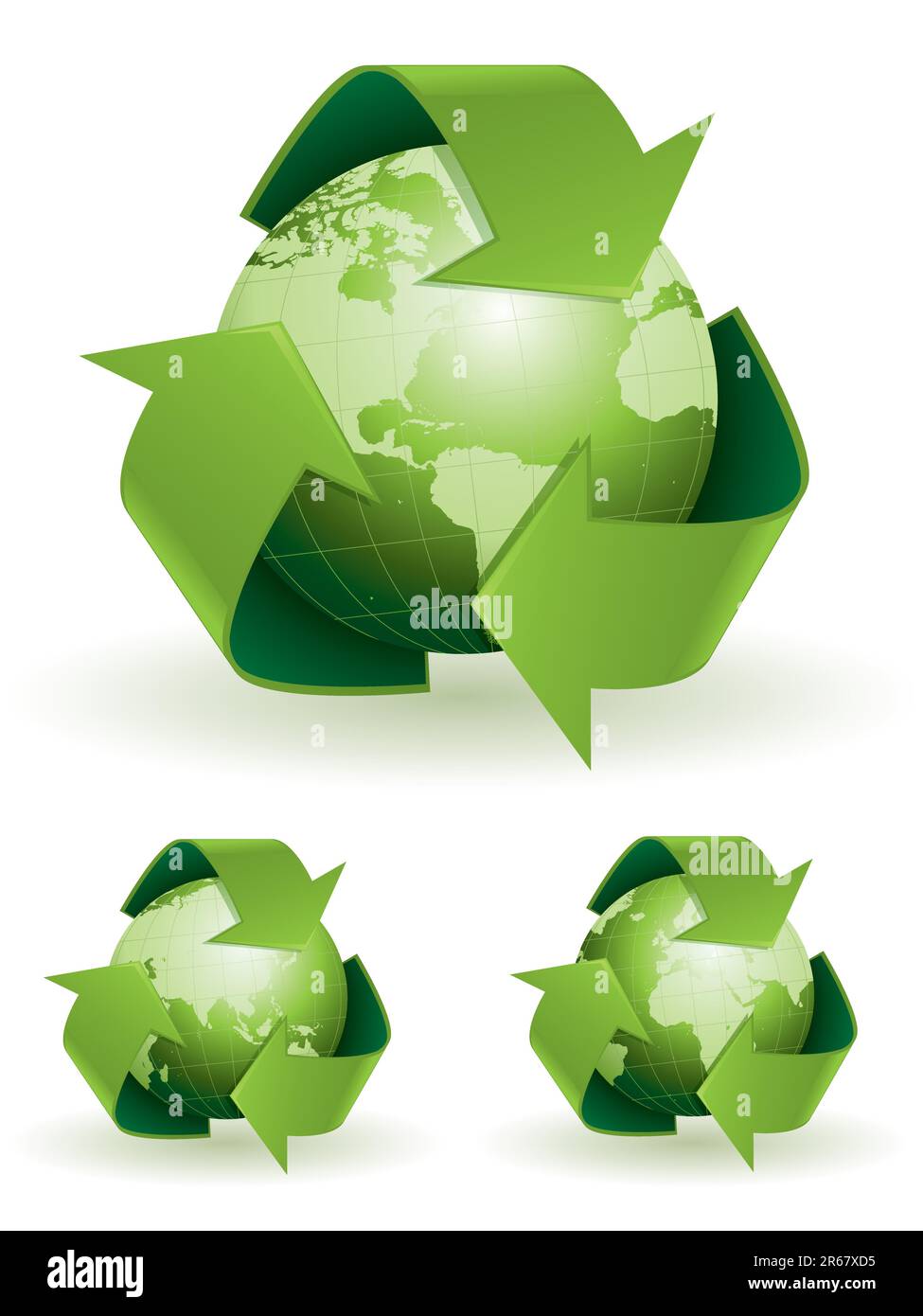 Global recycling symbols. Grouped for easy editing. Please check my ...