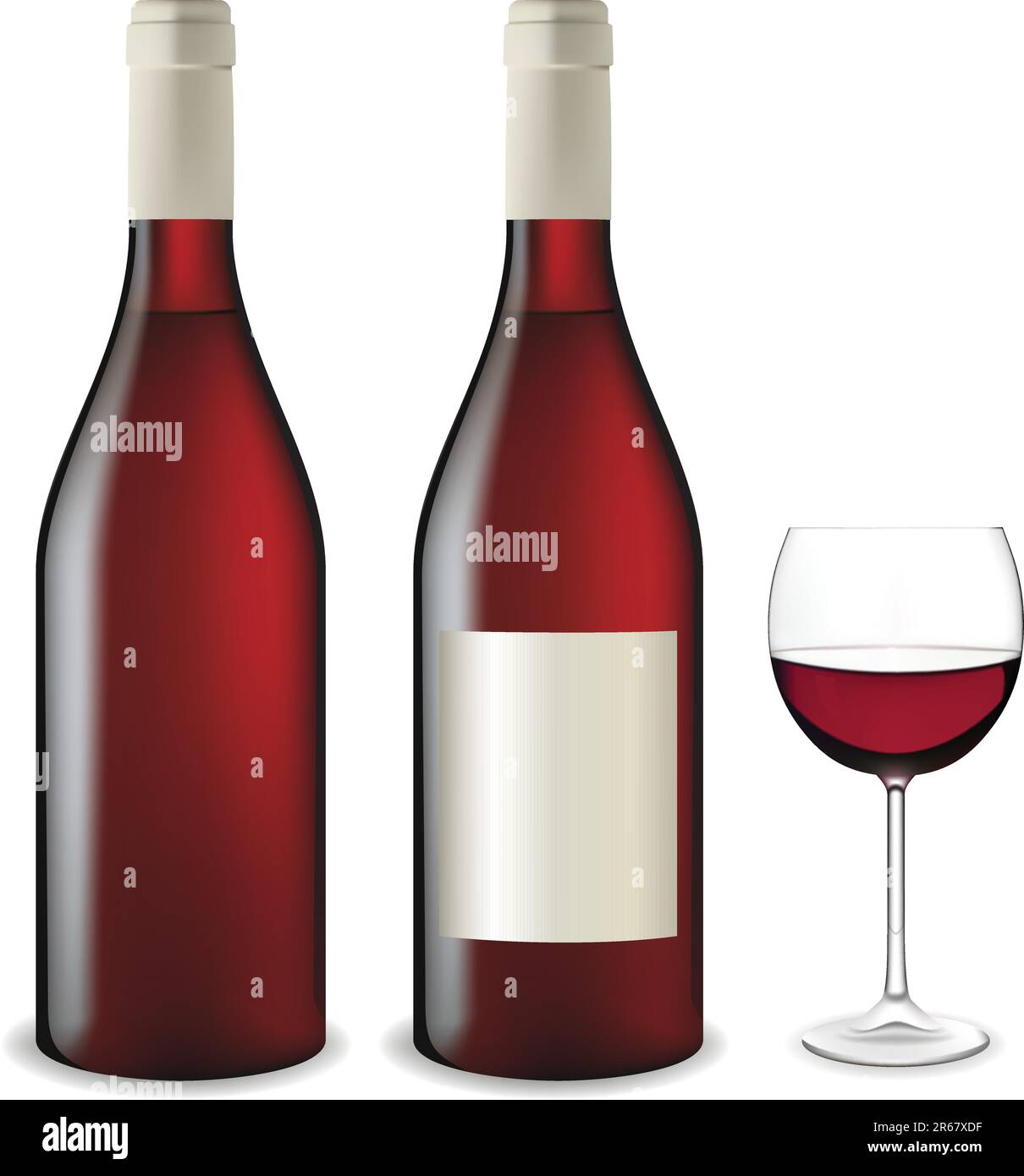 Red wine set. Vector illustration Stock Vector Image & Art - Alamy