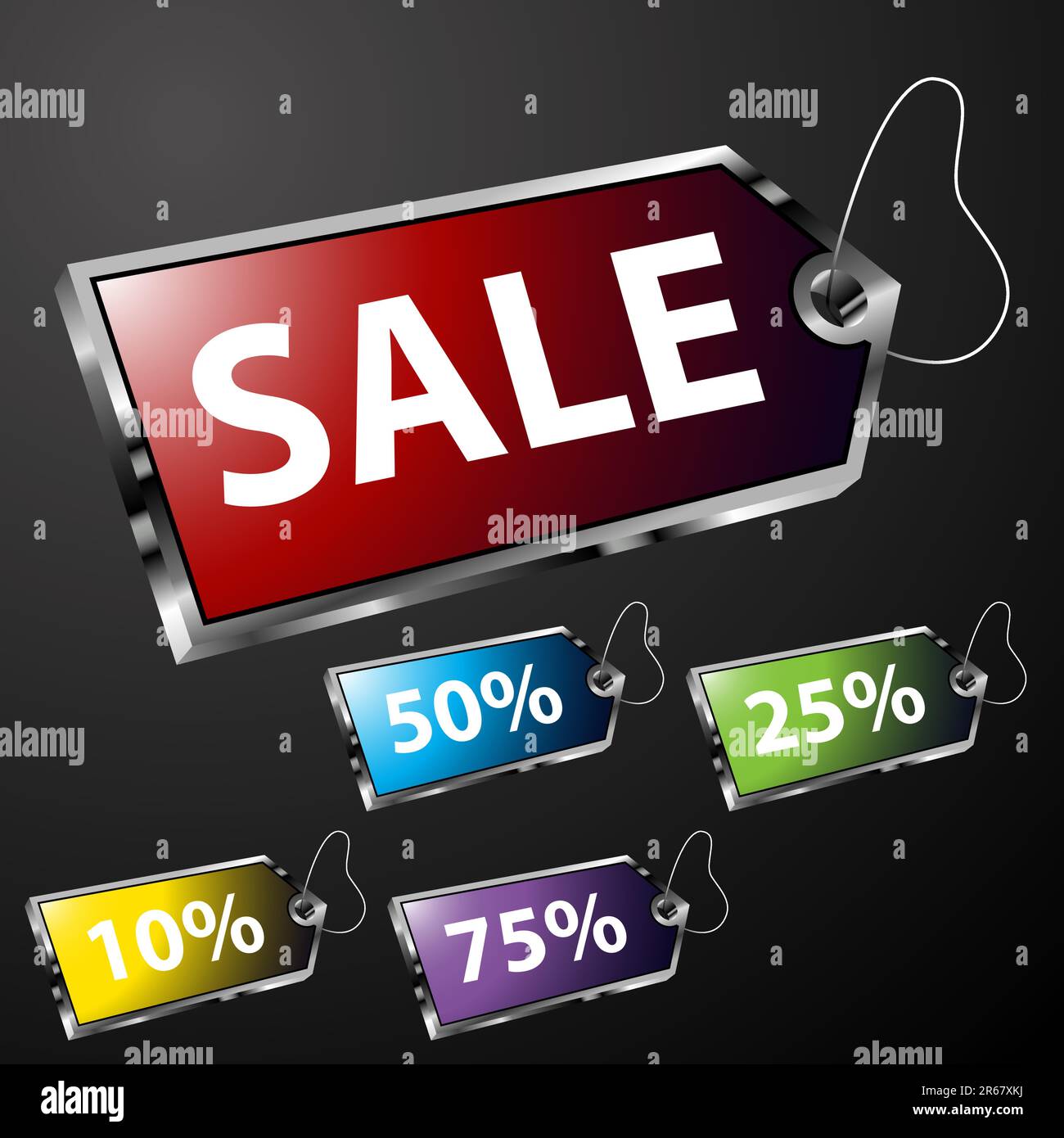 An image of chrome price tags Stock Vector Image & Art - Alamy