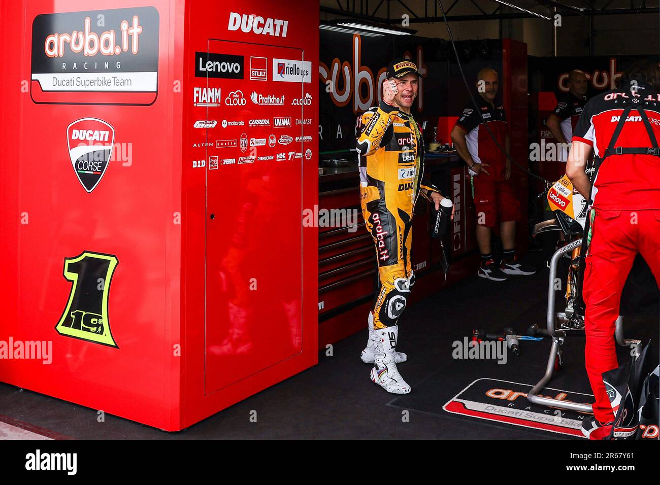 Alvaro Bautista of Aruba.it Racing - Ducati with Ducati Panigale V4R ...