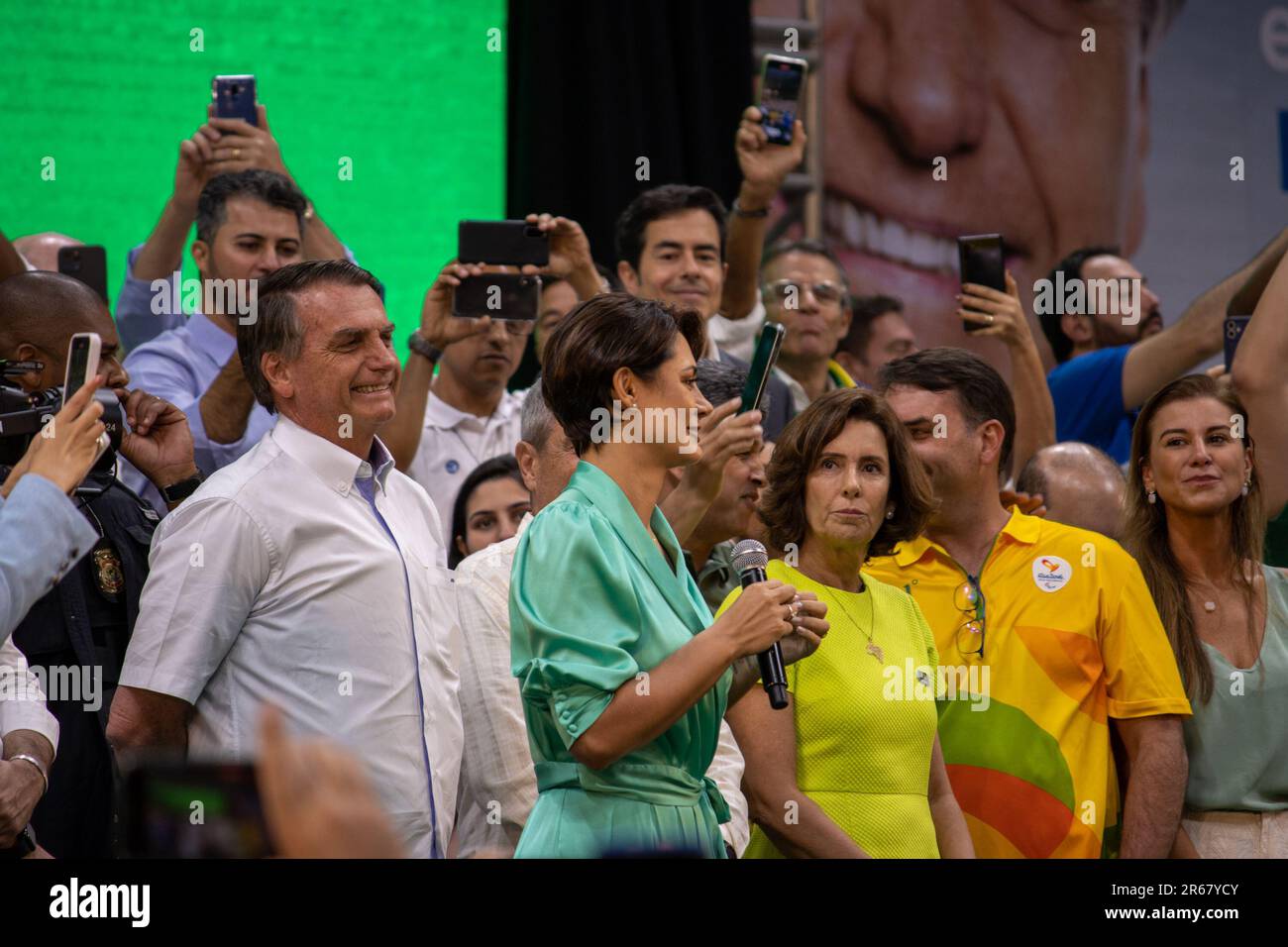 The Brazilian president Jair Bolsonaro officially launched his re ...