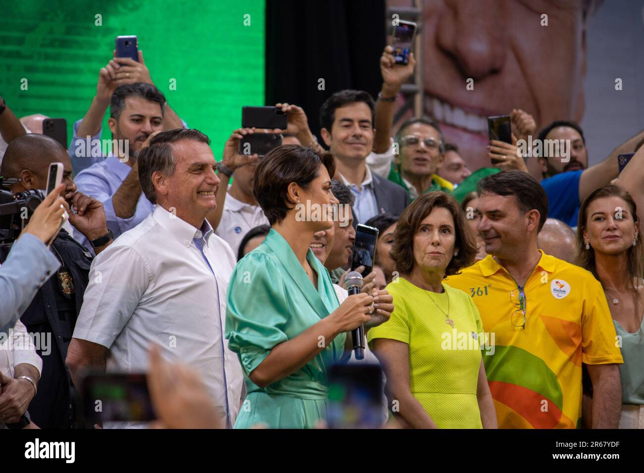 The Brazilian president Jair Bolsonaro officially launched his re ...