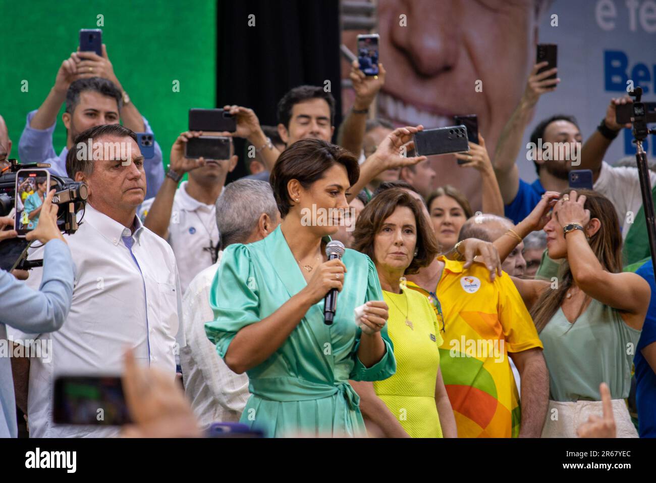 The Brazilian president Jair Bolsonaro officially launched his re ...