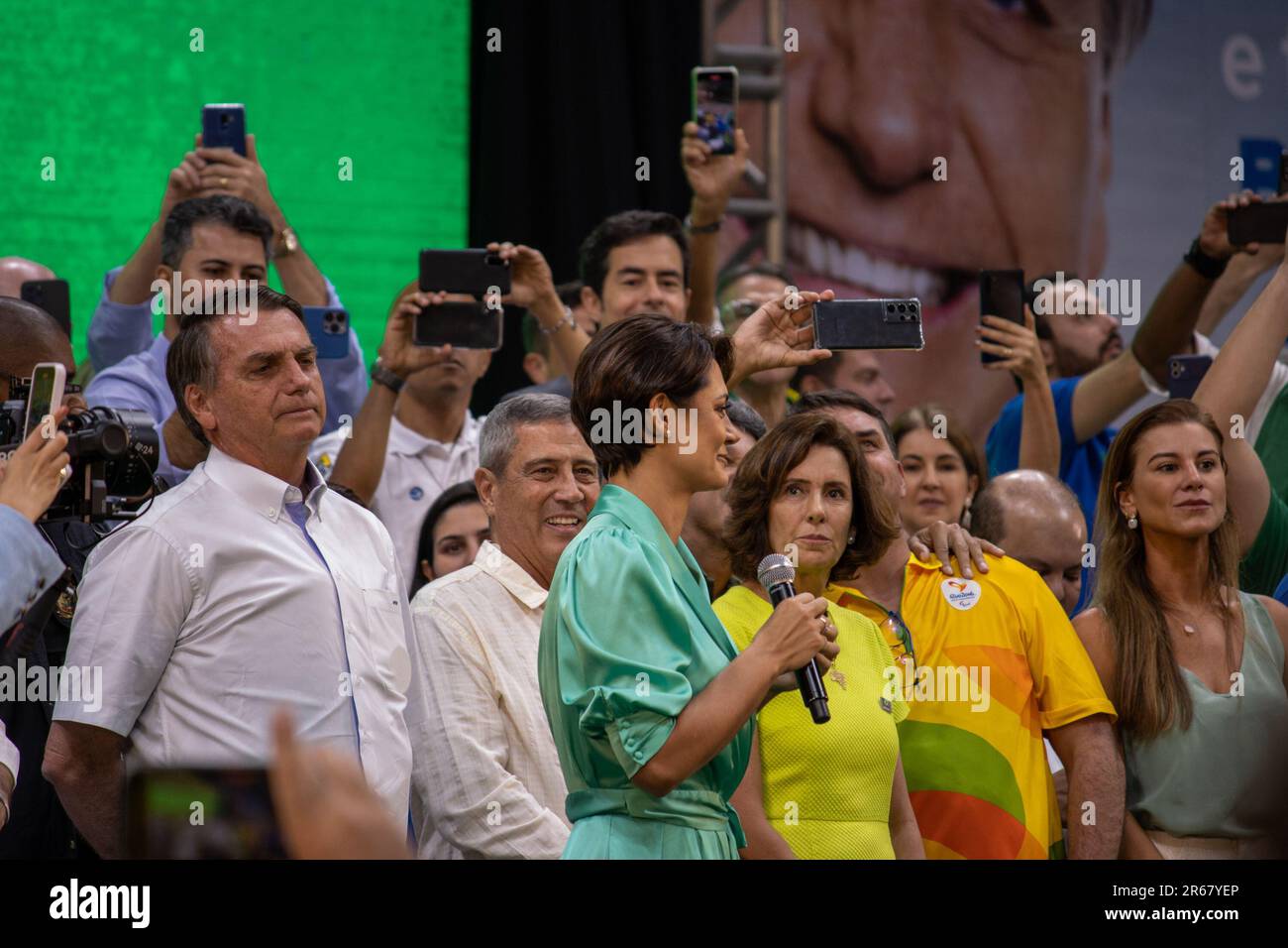 The Brazilian president Jair Bolsonaro officially launched his re ...