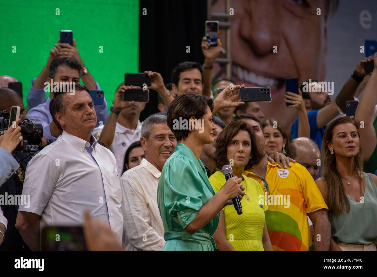 The Brazilian president Jair Bolsonaro officially launched his re ...