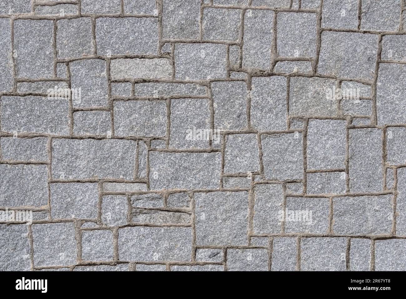 Large wall or wall of Tetris style granite blocks. Vector stone texture ...