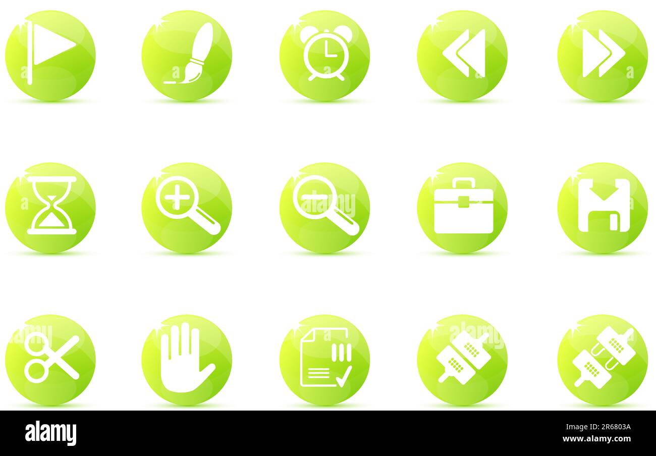 Toolbar and Interface icons Stock Vector Image & Art - Alamy