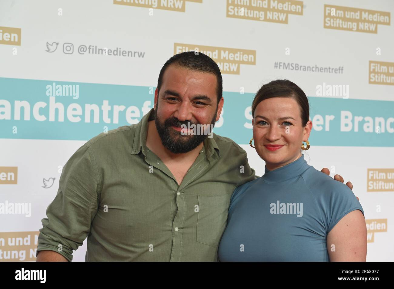 Cologne, Germany. 06th June, 2023. Actor Sahin Eryilmaz and Nina ...