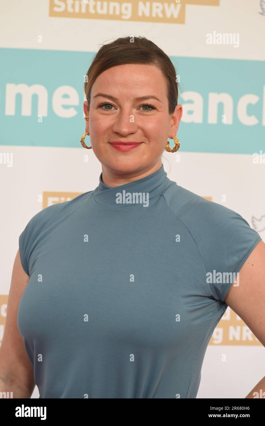 Cologne, Germany. 06th June, 2023. Actress Nina Gummich comes to the ...