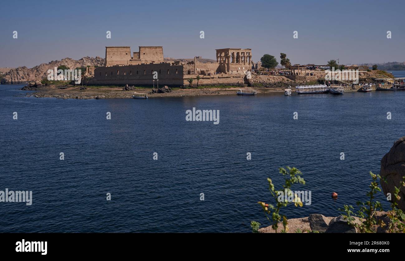 The Island Of Philae The Temple Of Isis On The Island Of Philae,