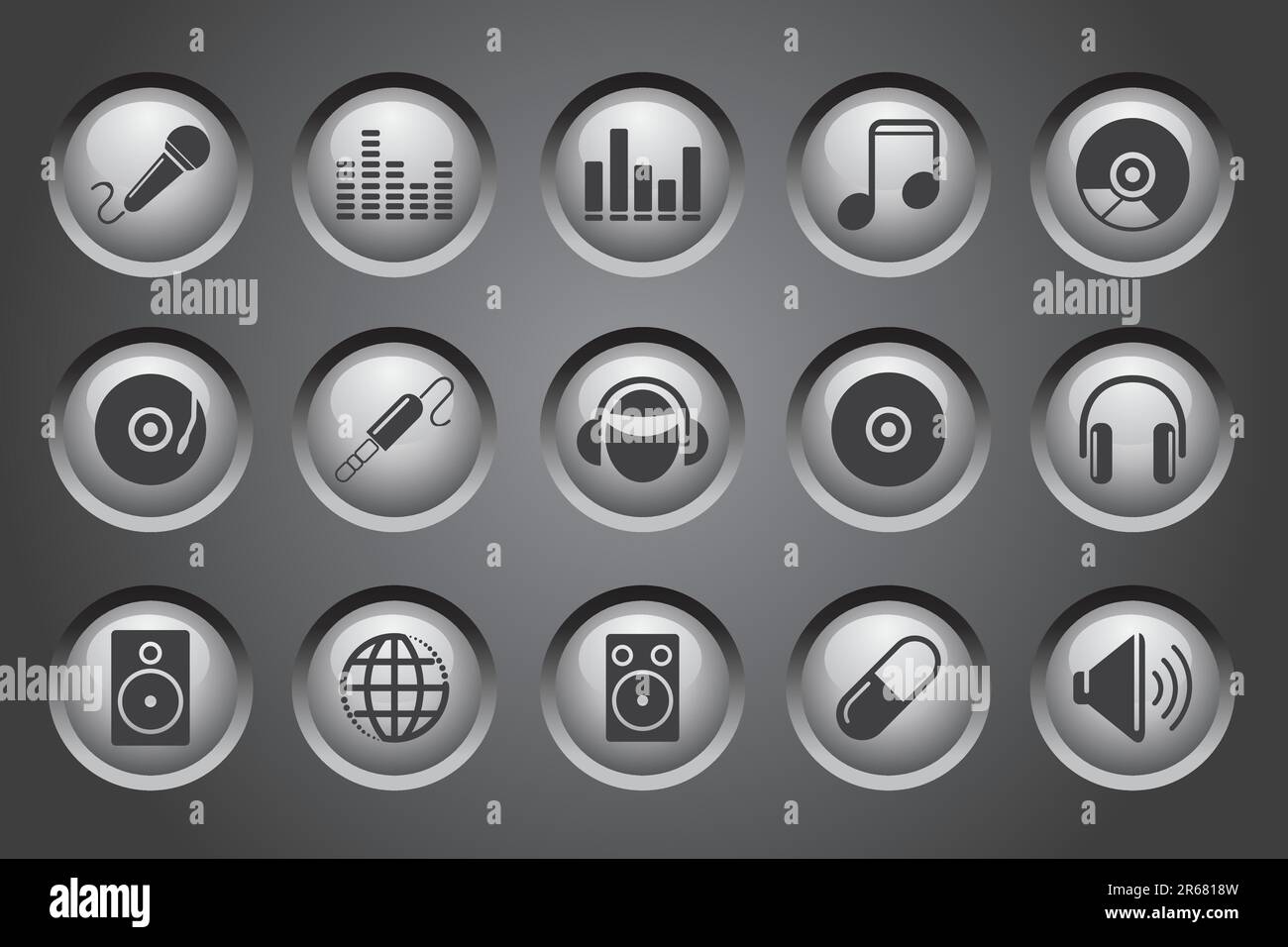 Music and Dance icons Stock Vector Image & Art - Alamy