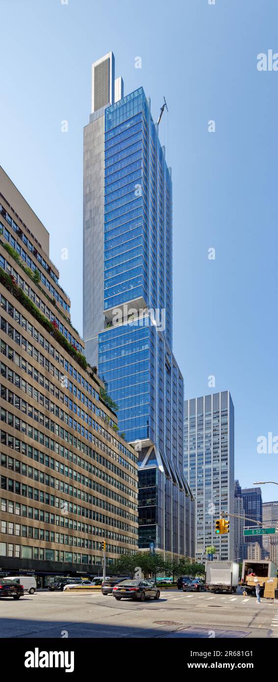 425 Park Avenue’s fin-topped core is at the rear of the building, to ...