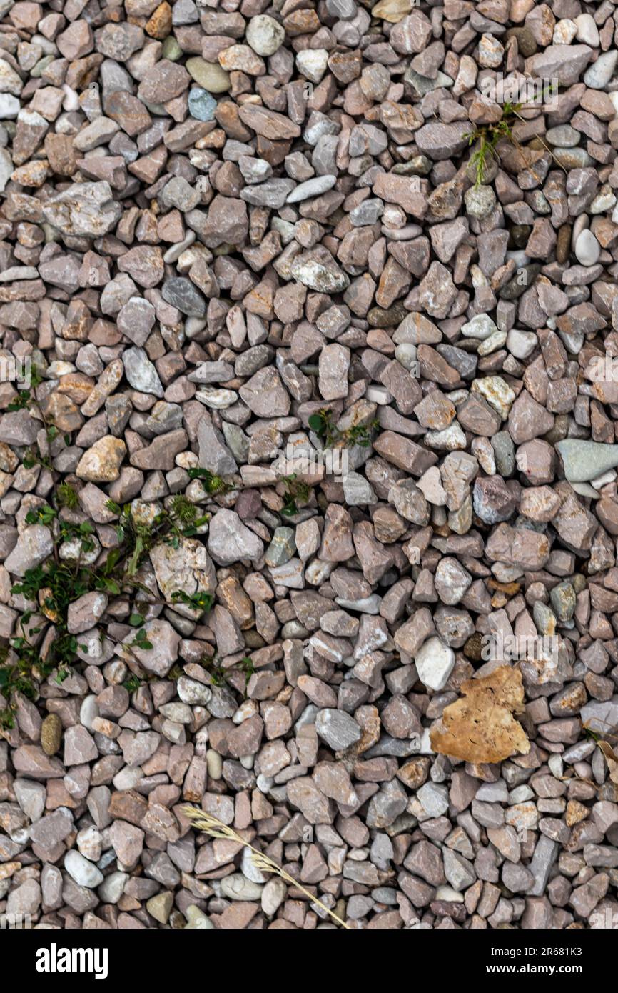 Texture of gravel scattered on the ground Stock Photo - Alamy