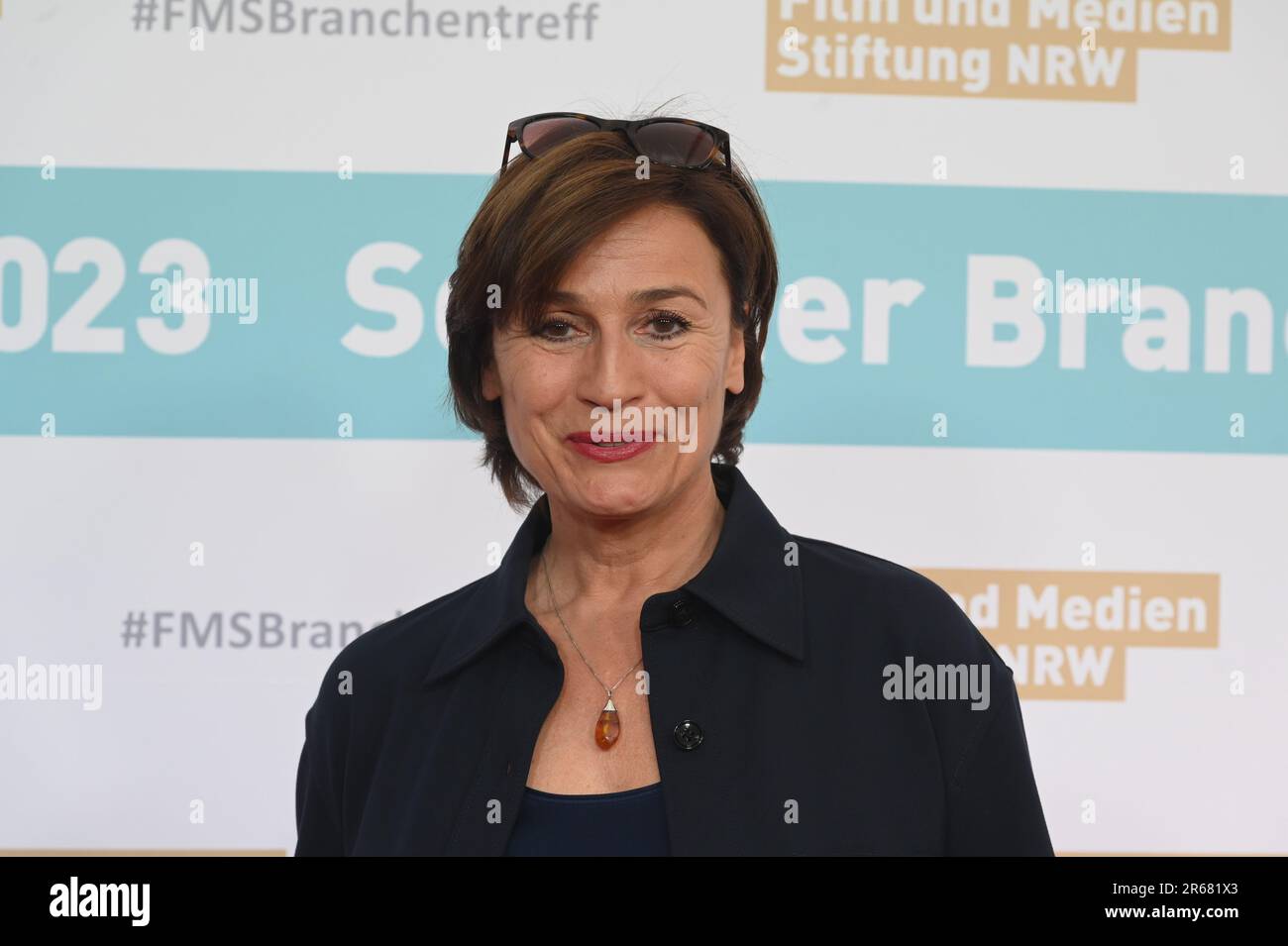 Cologne, Germany. 06th June, 2023. Presenter Sandra Maischberger comes ...