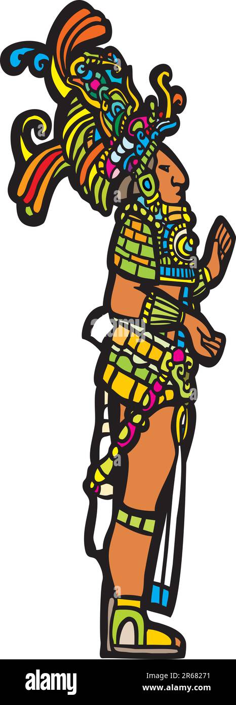 Mayan Lord adapted from Mayan Temple images Stock Vector Image & Art ...