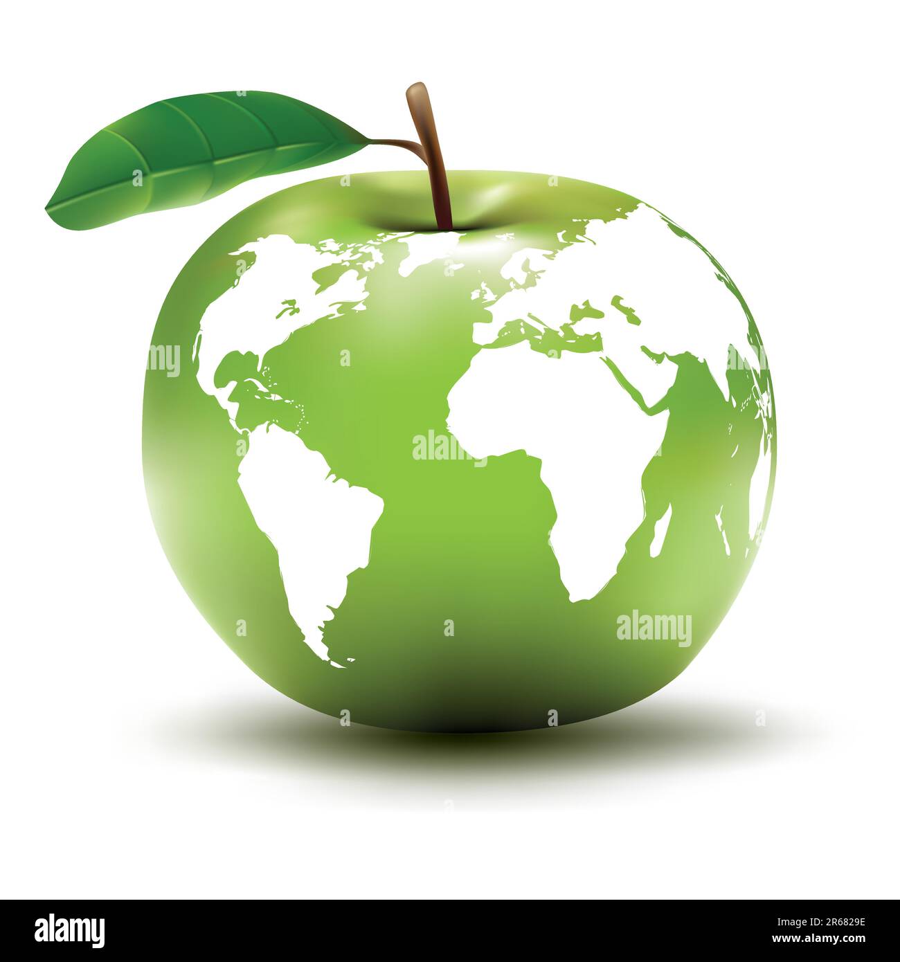 environmental earth concept / apple - vector EPS format included Stock ...