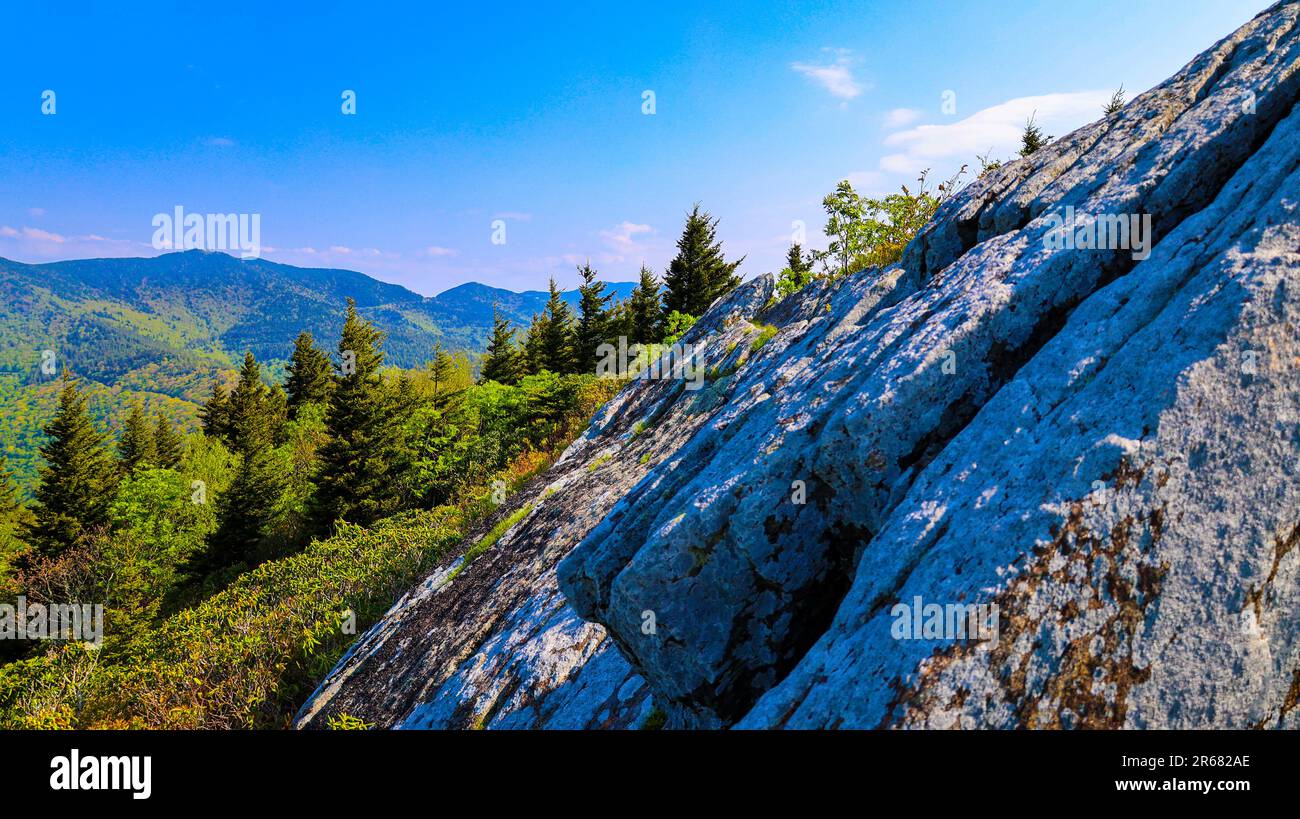 Blue Ridge Pinnacle Stock Photo - Alamy