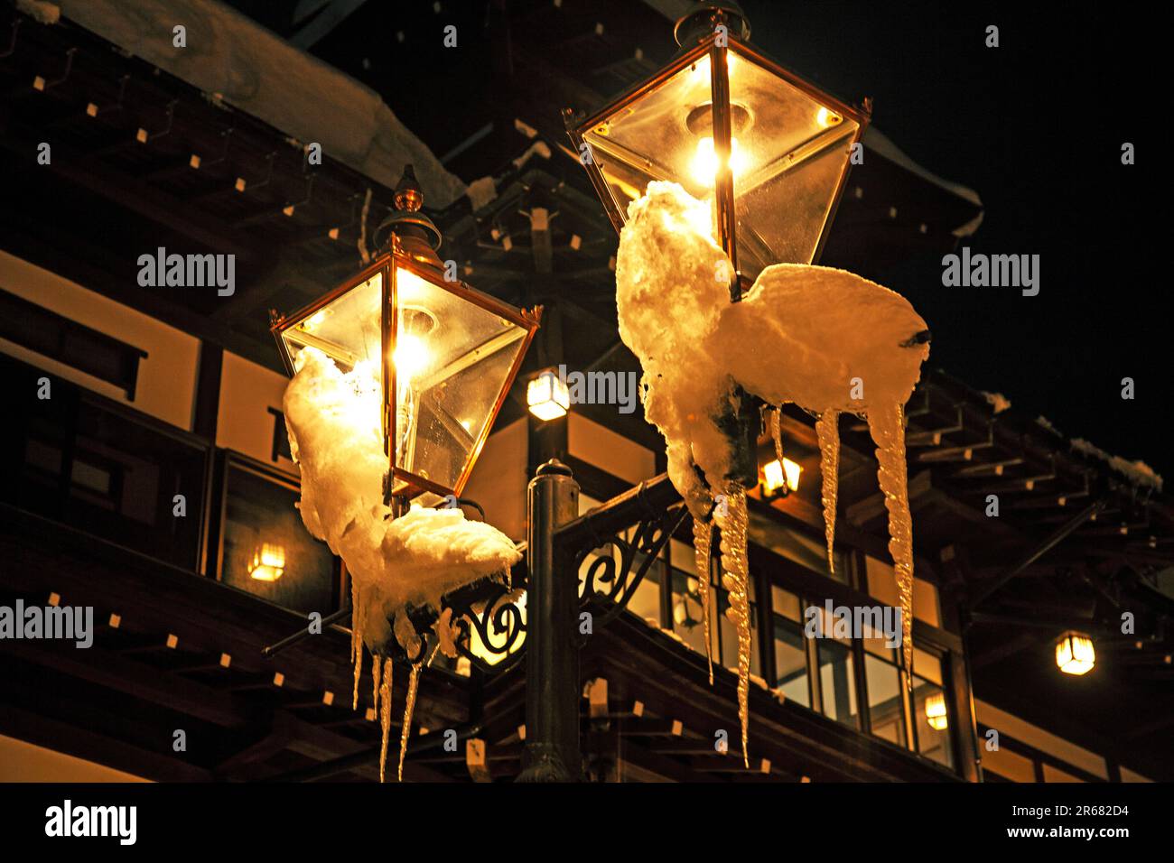 Ginzan Onsen in winter Stock Photo - Alamy