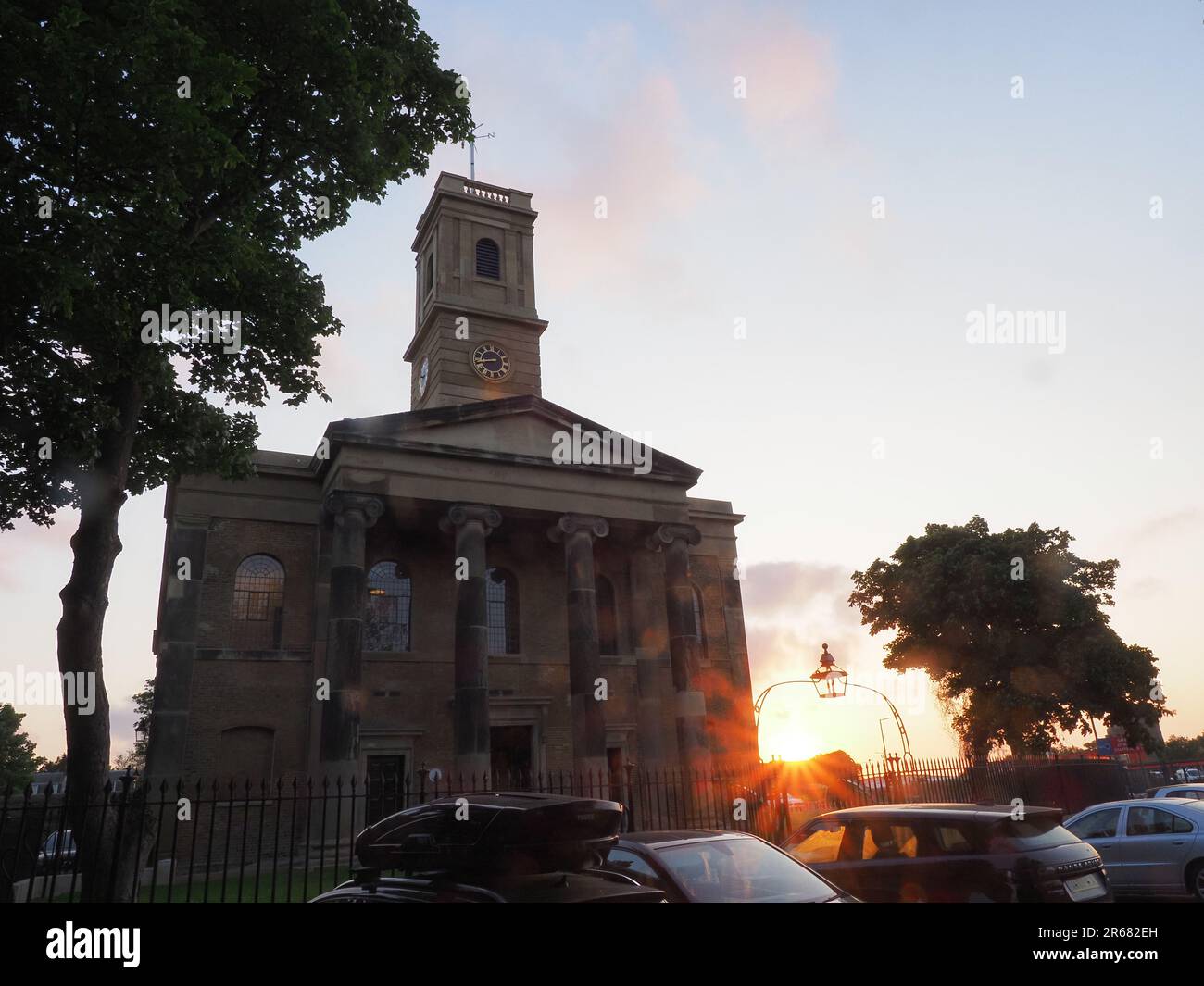 Sheerness, Kent, UK. 7th June, 2023. The sun sets on the completed ...