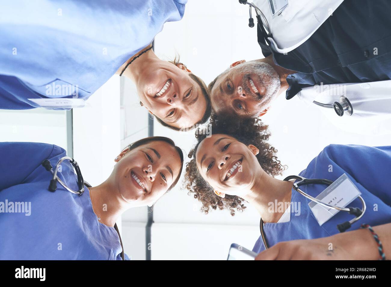 Put your trust in us. Low angle portrait of a diverse group of ...