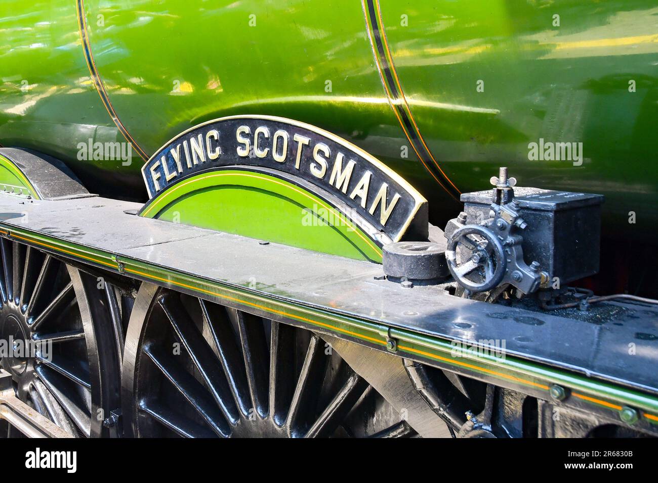 Cardiff, Wales - June 2023: Close up view of the name plate on The ...