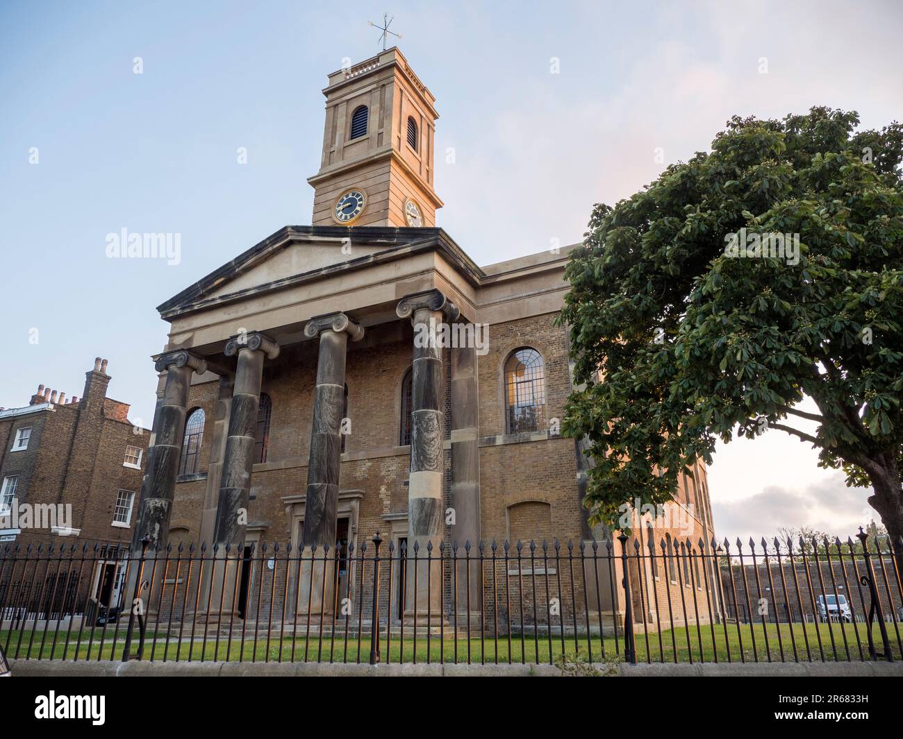 Sheerness, Kent, UK. 7th June, 2023. The sun sets on the completed ...