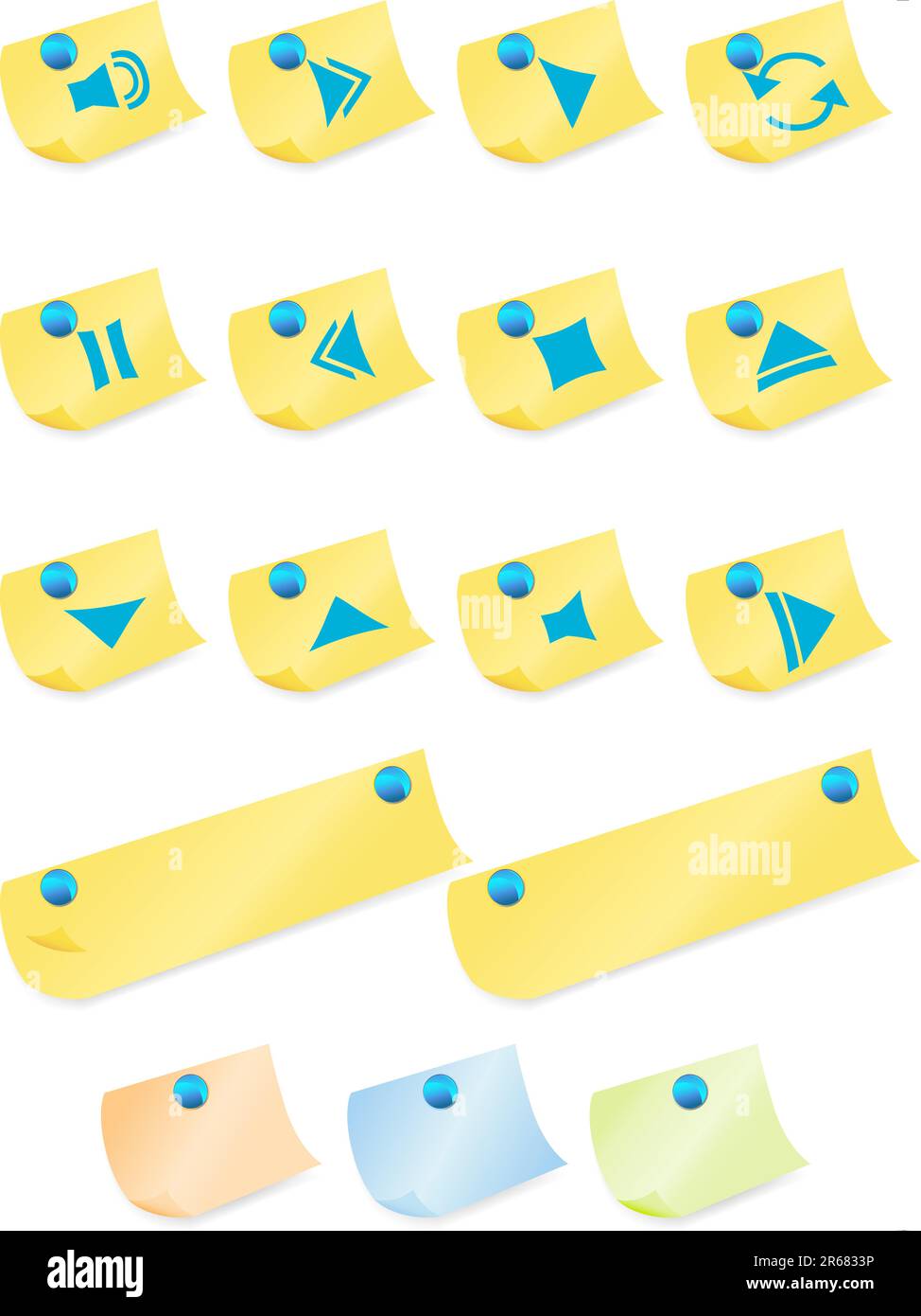 Sticky note clipart hi-res stock photography and images - Alamy