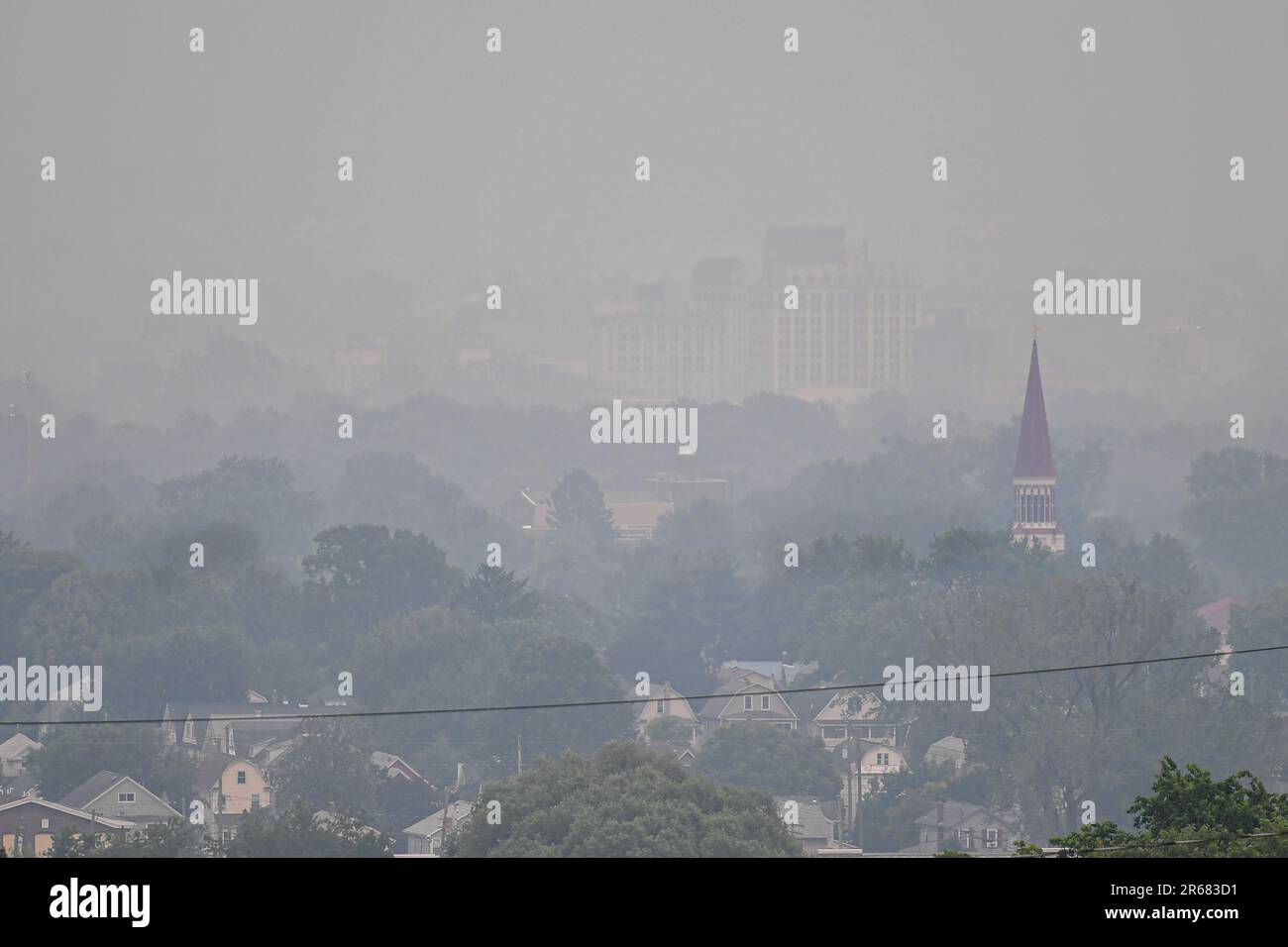 Wilkes Barre, United States. 06th June, 2023. Smoke seen throughout the ...