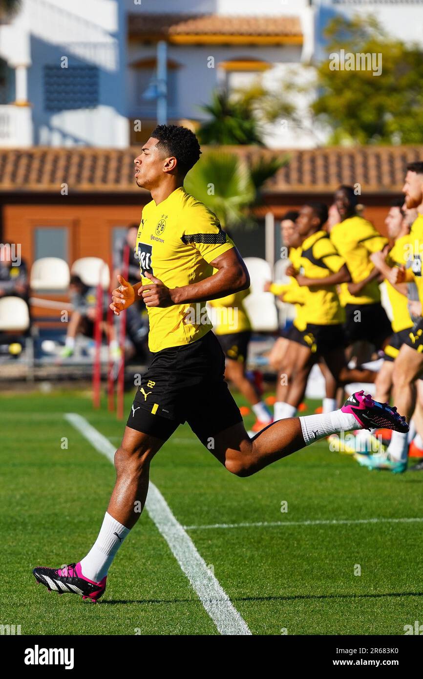 Marbella, Spain. 07th Jan, 2023. Jude Bellingham seen during a training ...