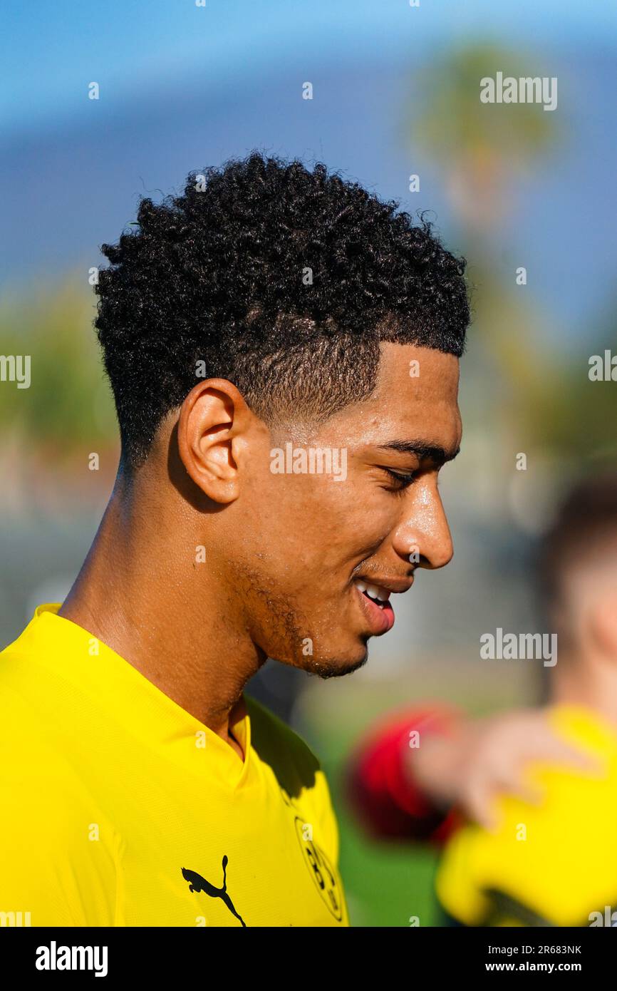 Marbella, Spain. 07th Jan, 2023. Jude Bellingham seen after a training ...