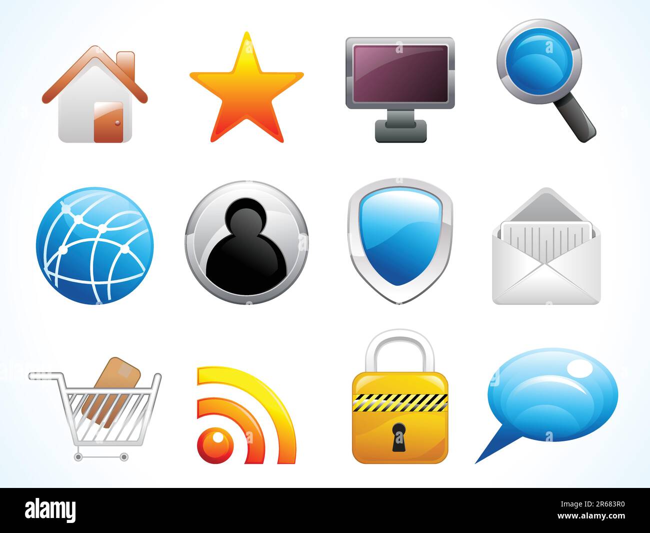 web icons set vector illustration Stock Vector Image & Art - Alamy
