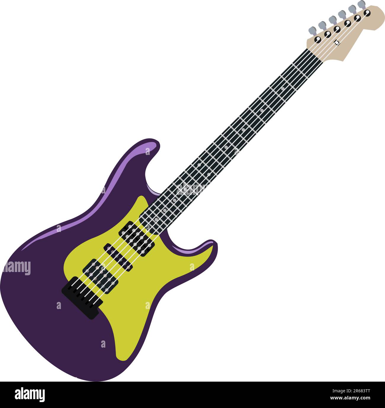 Realistic illustration electric guitar - vector Stock Vector Image ...