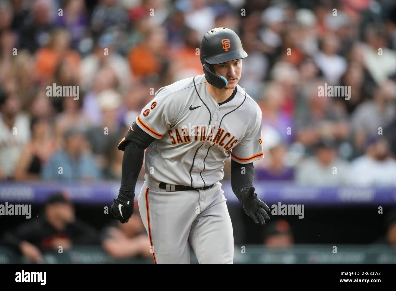 San Francisco Giants catcher Patrick Bailey (14) in the third inning of ...