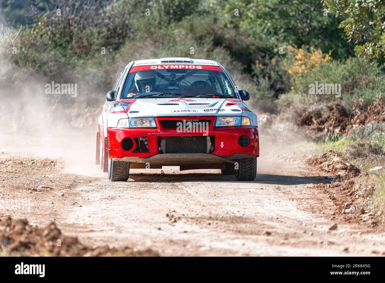 Anogyra, Cyprus - January 29, 2023: Anogyra Rally Sprint 2023 Stock ...